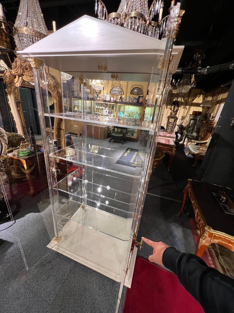 Acrylic Showcase Art Deco Style with 2 Doors, Right and Left 2 Acrylic ...
