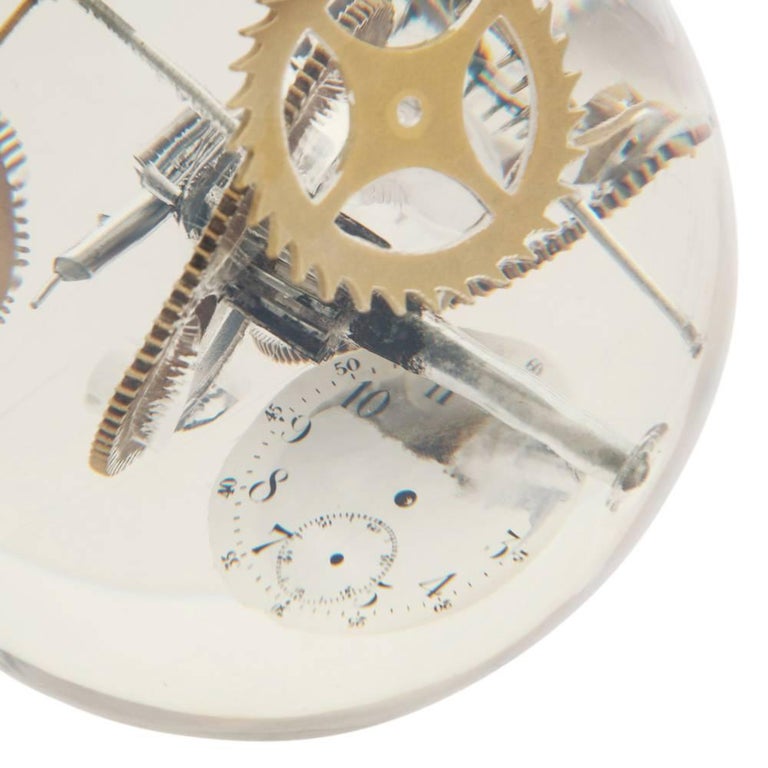 Exploded Watch Parts Sphere, Resin, Acrylic, Lucite For Sale at 1stDibs