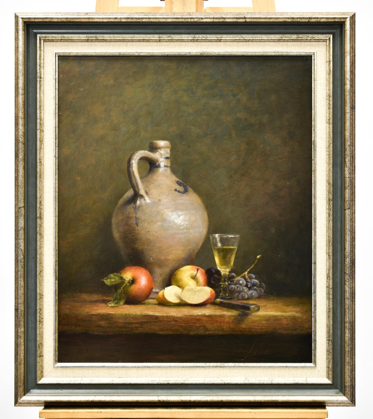 Ad de Roo - Wine and fruit still life - Ad de Roo (1959) - Dutch artist ...