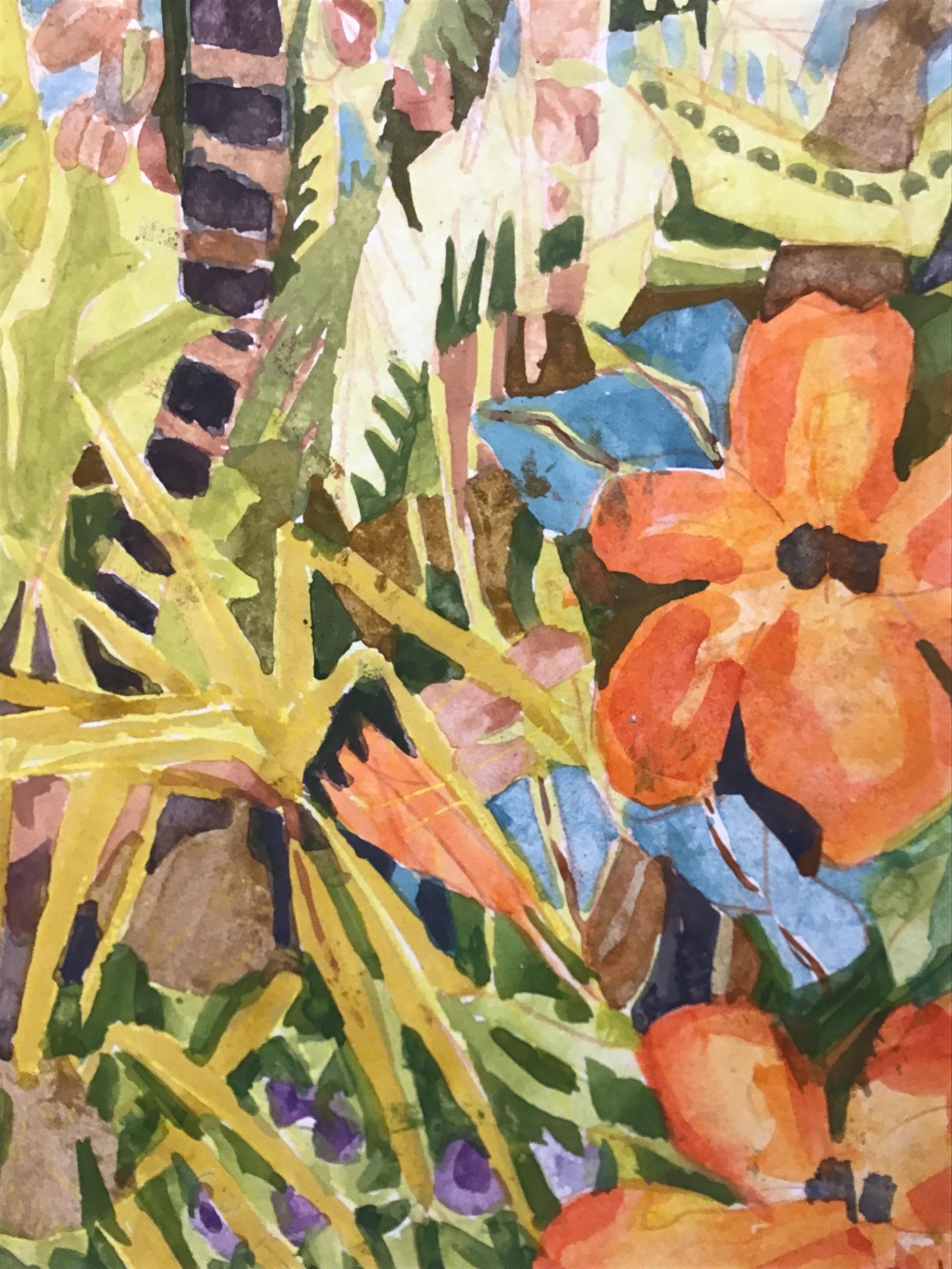 Janice Frame - "Tribal Visions" African person wearing yellow earrings ...