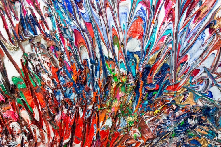 Adam Cohen - Icarus - bold, colourful, impasto, abstract expressionist ...