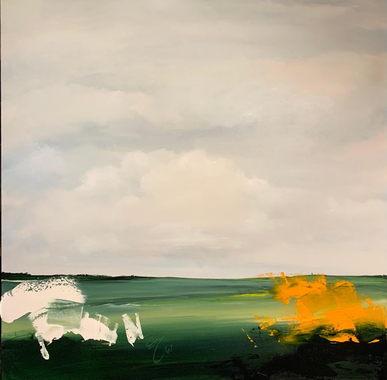 Adam De Ville - Field Sails of Sheppy - Figurative / Abstract Landscape ...