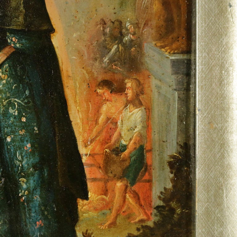 Adam Elsheimer - Adam Elsheimer St. Lawrence Preparing for the ...