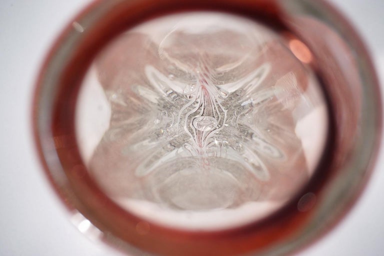 Adam Jablonski Glass Vase `Fortuna`, Signed 1990, Polish at 1stDibs