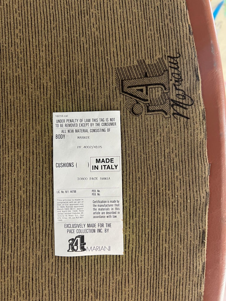 Adam Tihany i4 Mariani "Marnie" Leather Club Chair for Pace Collection ...