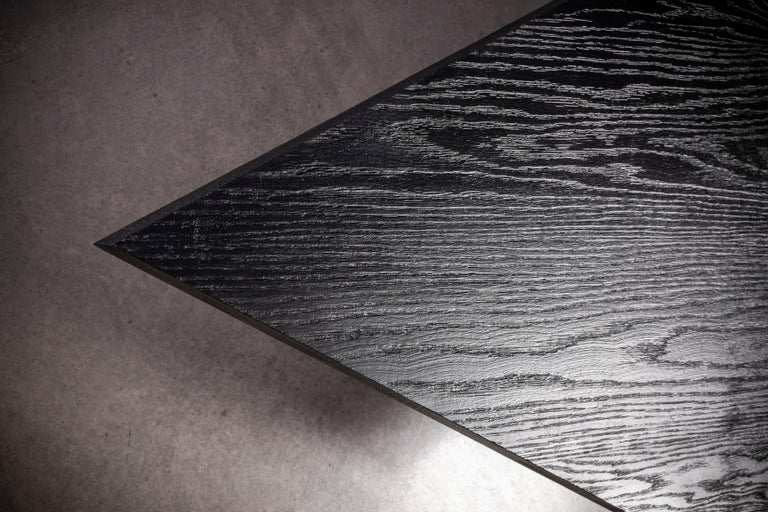 Adamas Black Oak Dining Table For Sale at 1stDibs