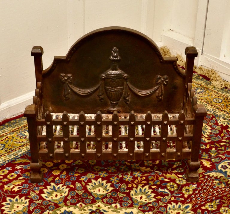 Adams Style Free Standing Fire Basket, Grate For Sale at 1stDibs