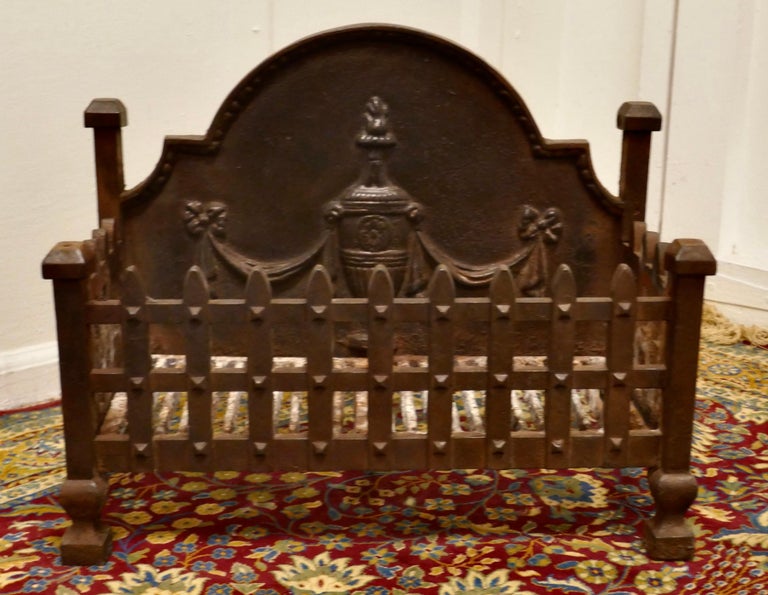 Adams Style Free Standing Fire Basket, Grate For Sale at 1stDibs