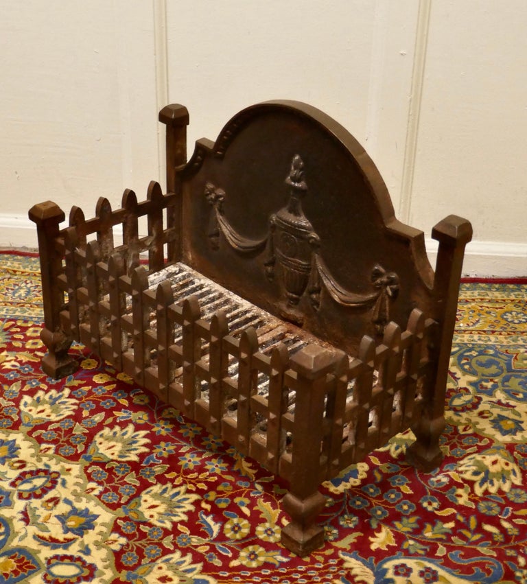 Adams Style Free Standing Fire Basket, Grate For Sale at 1stDibs