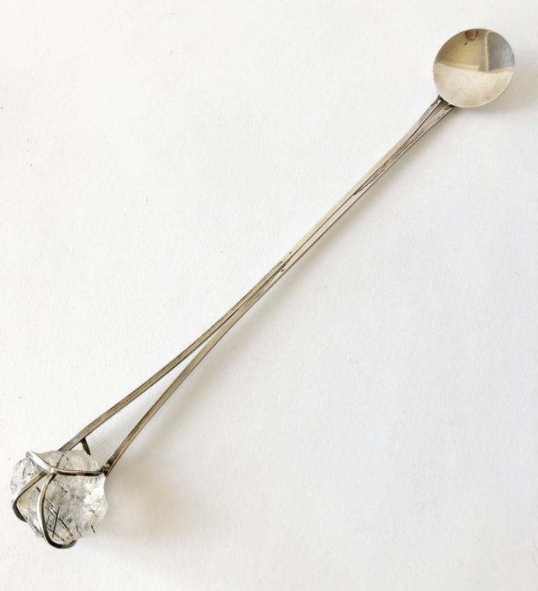 Adda Husted-Andersen Sterling Silver Rutilated Danish Modernist ...