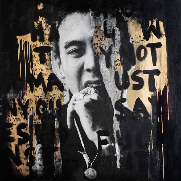 Addison Jones - Street Art, Portrait Painting, Gold Contemporary ...