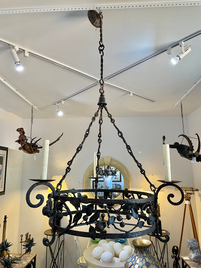 Addison Mizner Attributed Spanish Colonial Revival Chandelier For Sale ...
