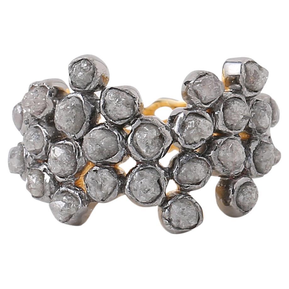 Cocktail Ring Made with Recycled Sterling Silver and Mined Diamonds For ...