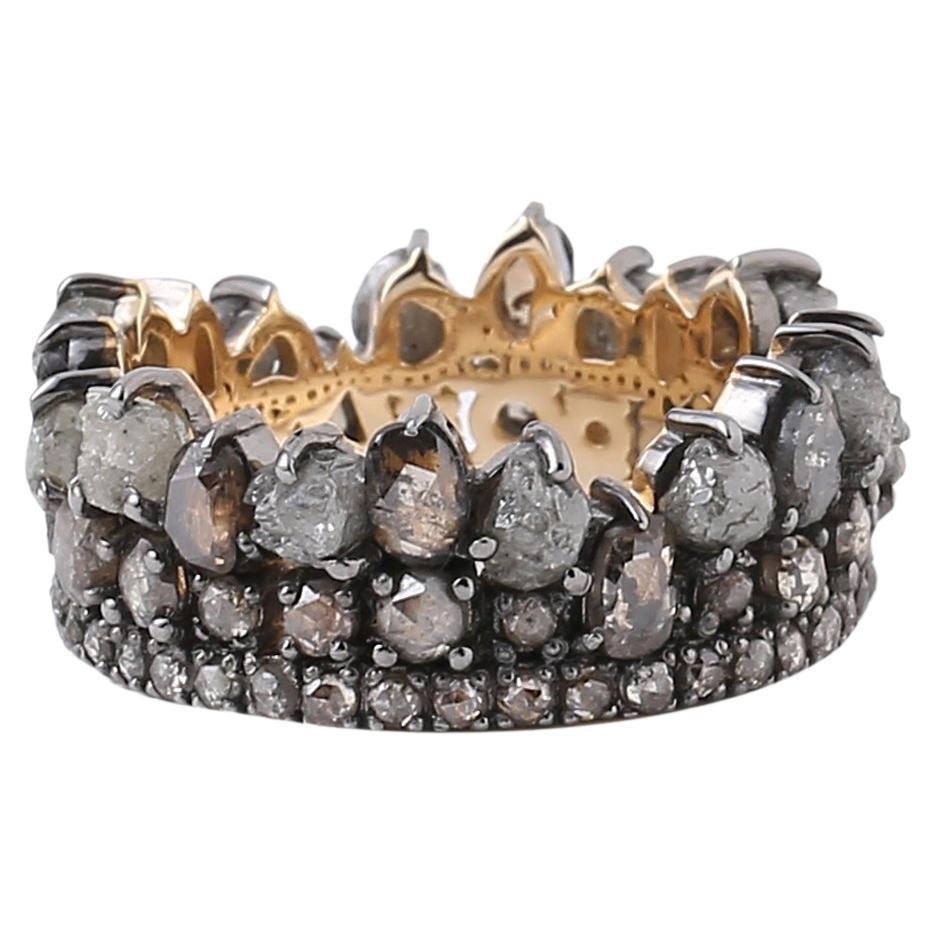 Cocktail Ring Made with Recycled Sterling Silver and Mined Diamonds For ...