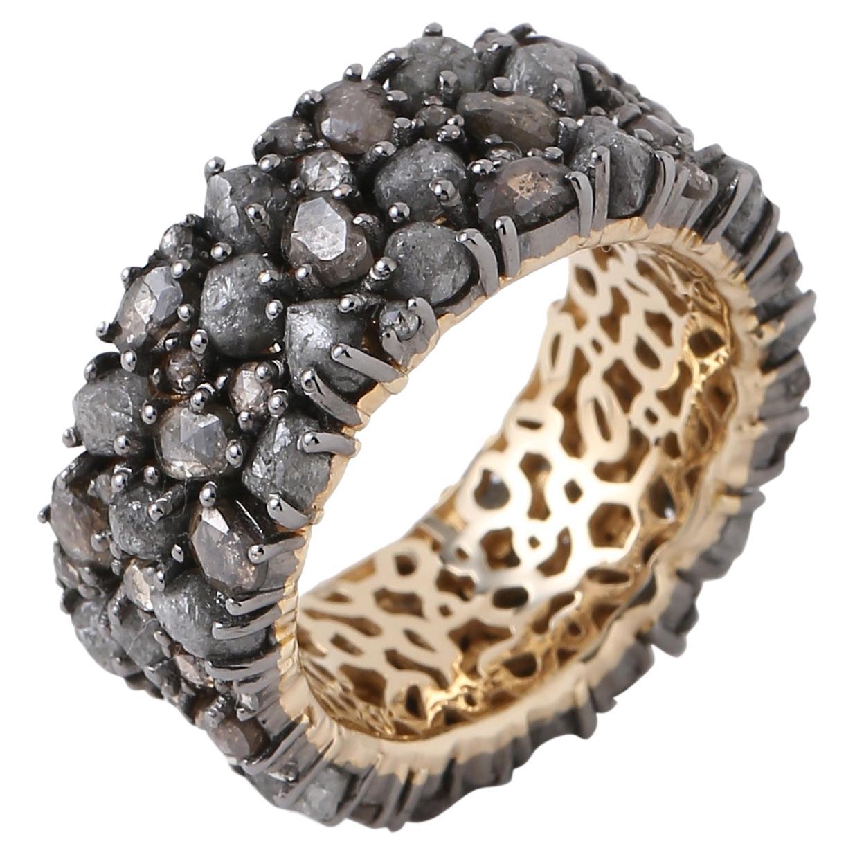 A.Deitiy wedding ring made with recycled sterling silver and mined ...