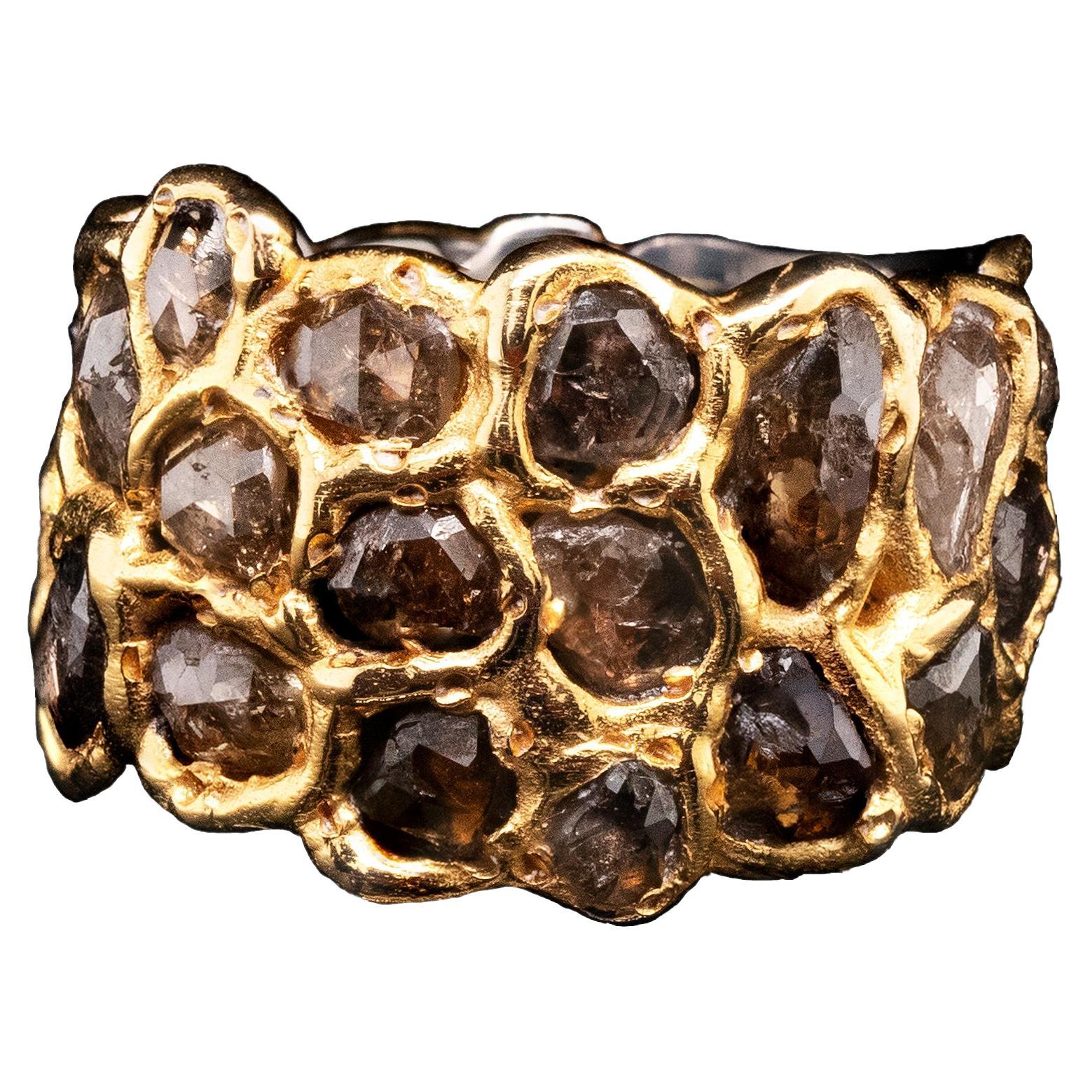 A.Deitiy Cocktail Ring Made with Sterling Silver and Fantasy-Cut ...