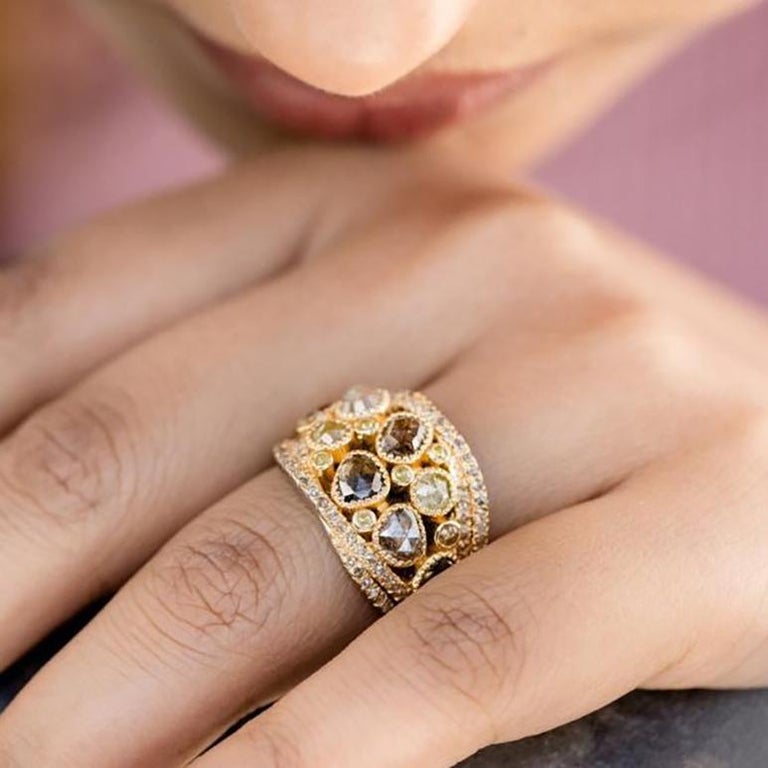 Adeitiy Coherent Cosmic Cocktail Ring Made with Recycled Silver and ...