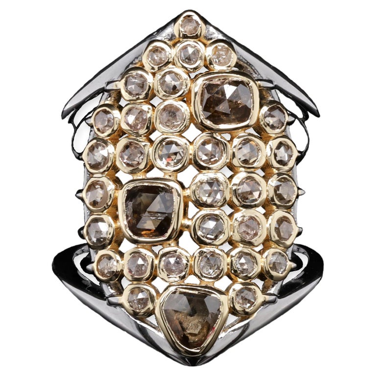 Adeitiy Fortuitous Cosmic Cocktail Ring Made with Recycled Silver, Gold ...
