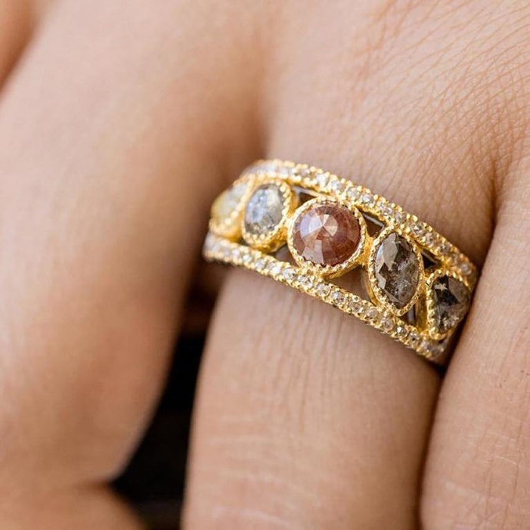 Adeitiy Magical Cosmic Cocktail Ring Made with Recycled Silver and Gold ...