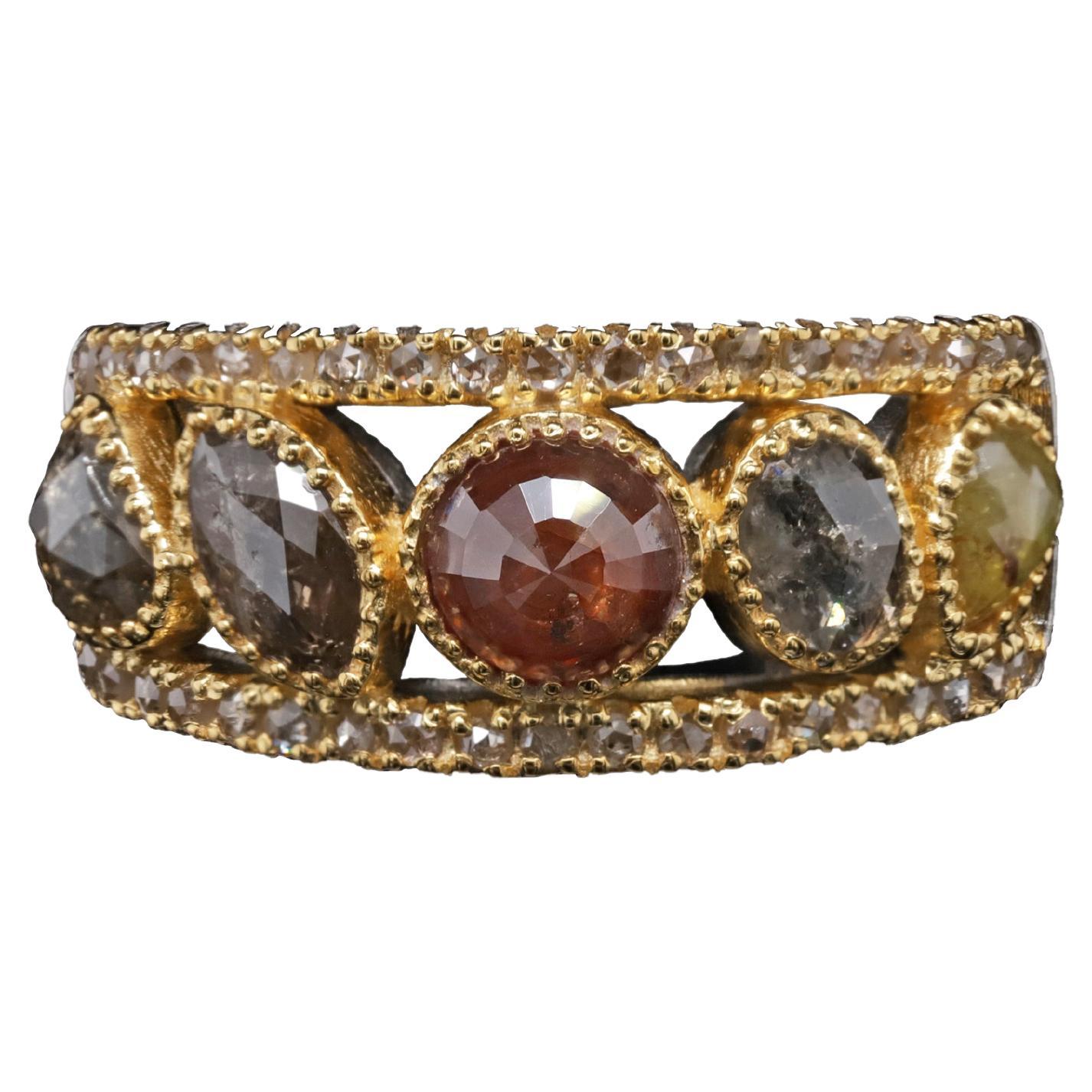 Adeitiy Splendid Cosmic Cocktail Ring Made with Recycled Silver, Gold ...