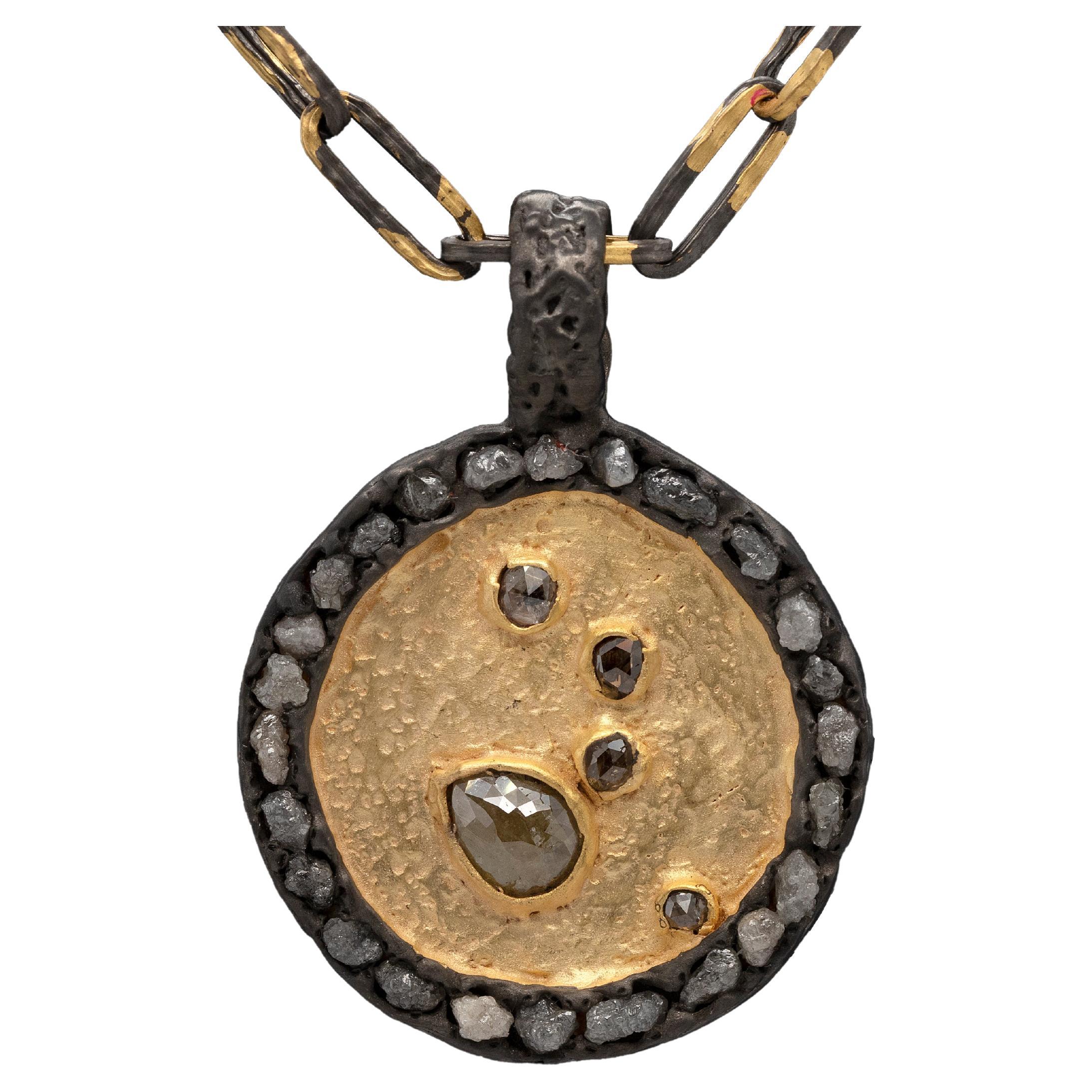 Adeitiy Malleable Universe Pendant Made with Recycled Silver, Gold ...