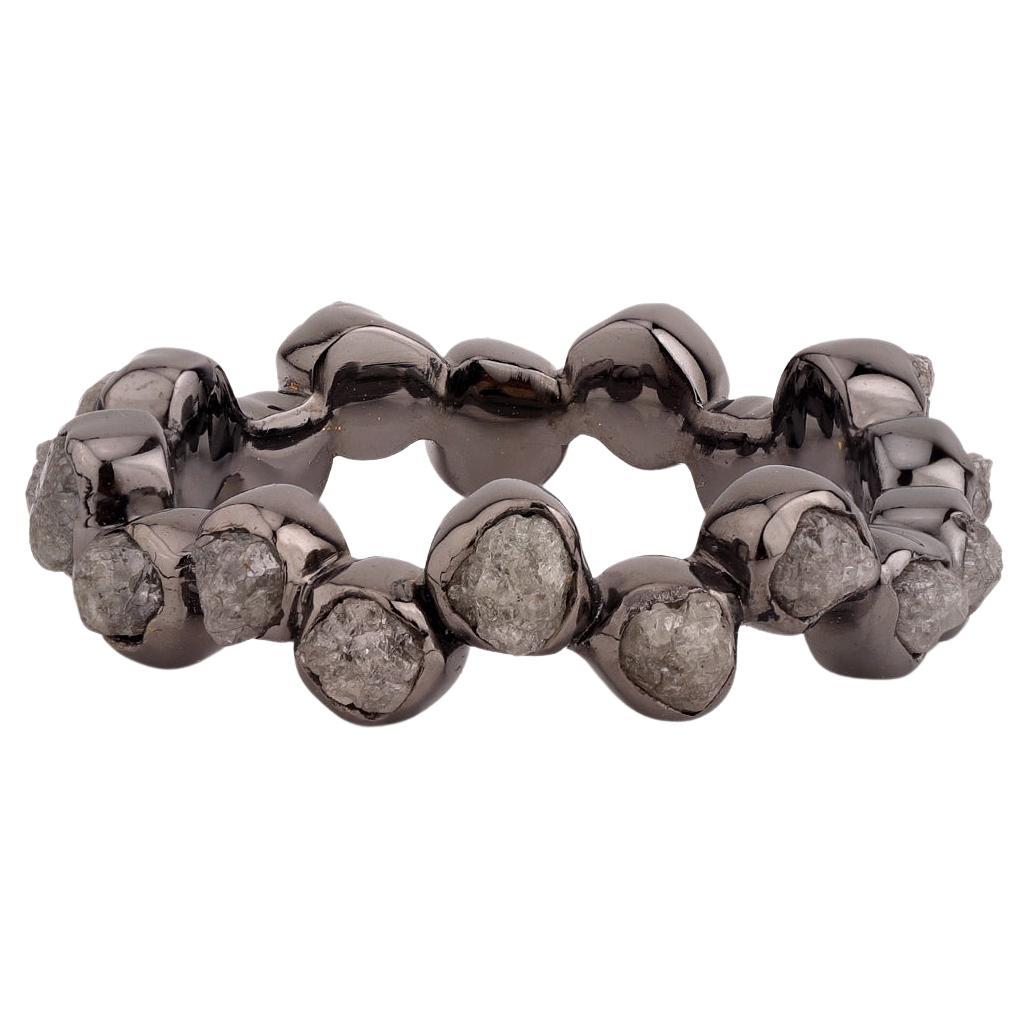 A.deitiy wedding band made with recycled sterling silver and mined ...