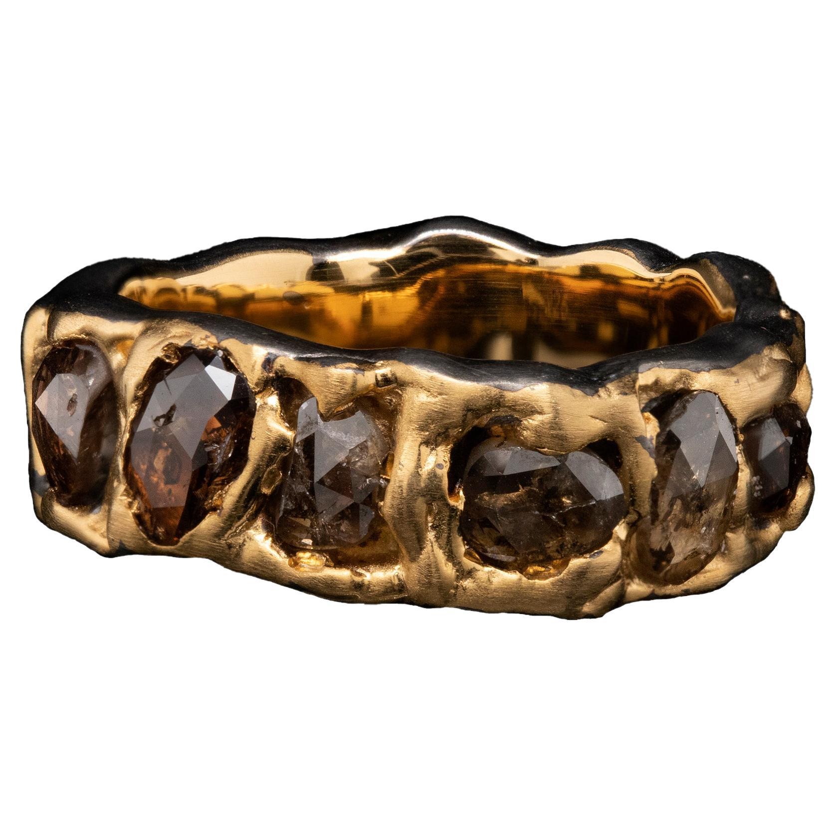 A.Deitiy Wedding Band Made with Sterling Silver and Fantasy Cut ...