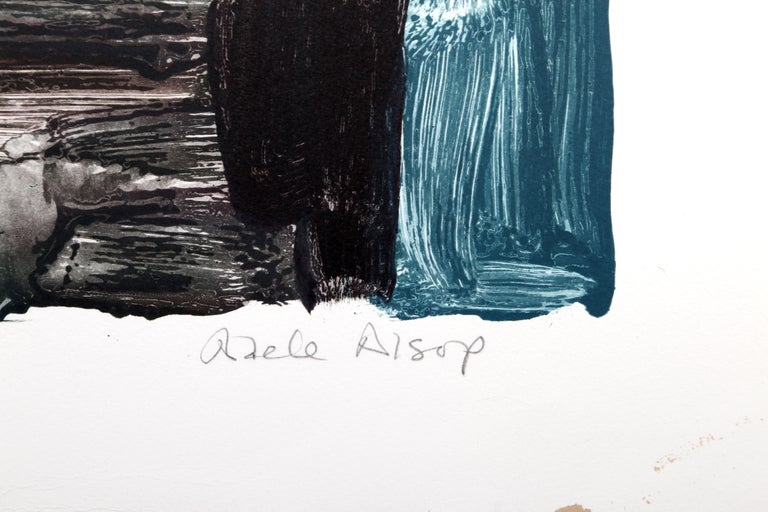 Adele Alsop - Iris Still Life, Large Monoprint by Adele Alsop at 1stDibs