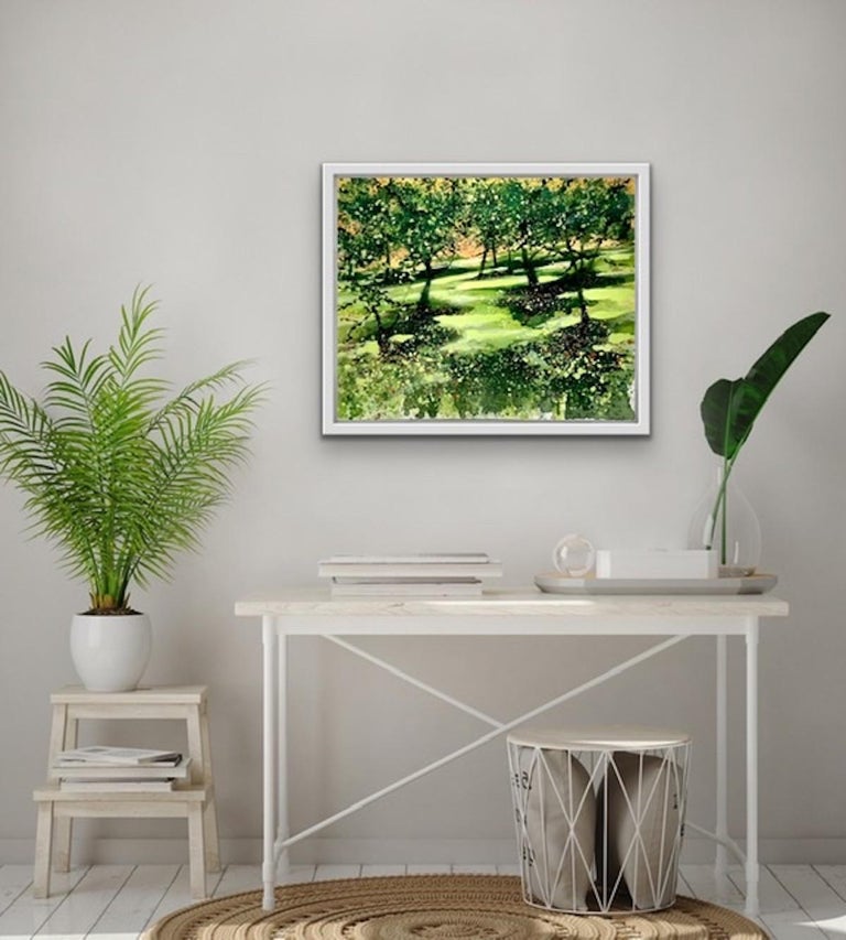 Adele Riley - Orchard Sunset by Adele Riley, Contemporary landscape ...