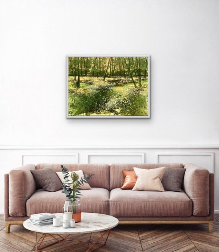 Adele Riley - Adele Riley, Buttercup field, Original landscape painting ...