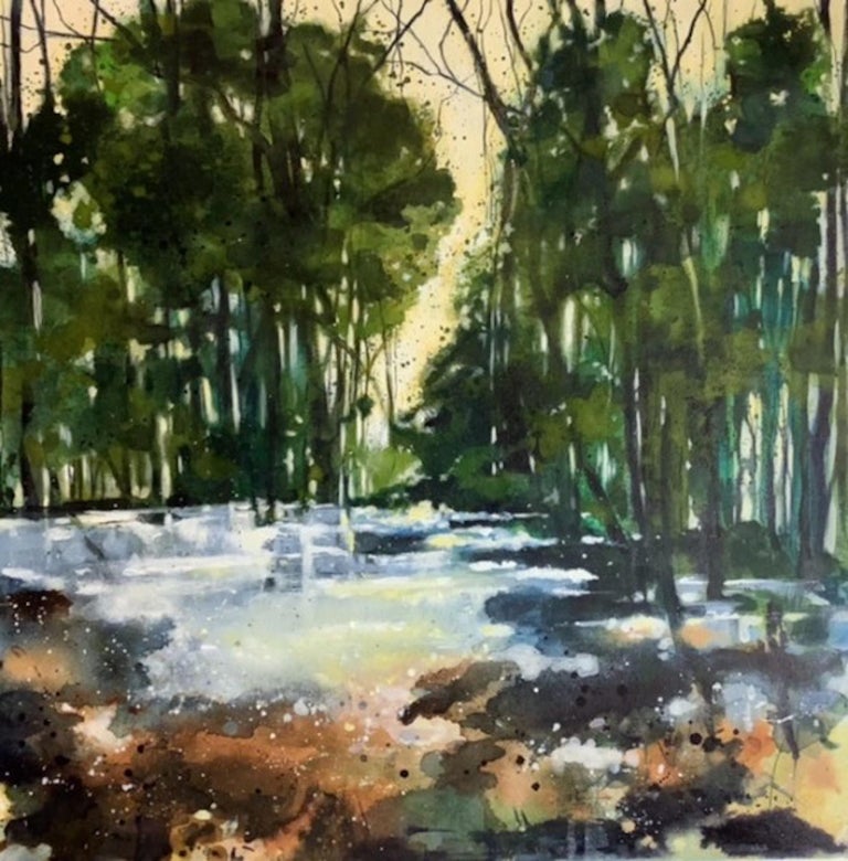 Adele Riley - Adele Riley, Suns Mirror, Original Woodland Painting ...