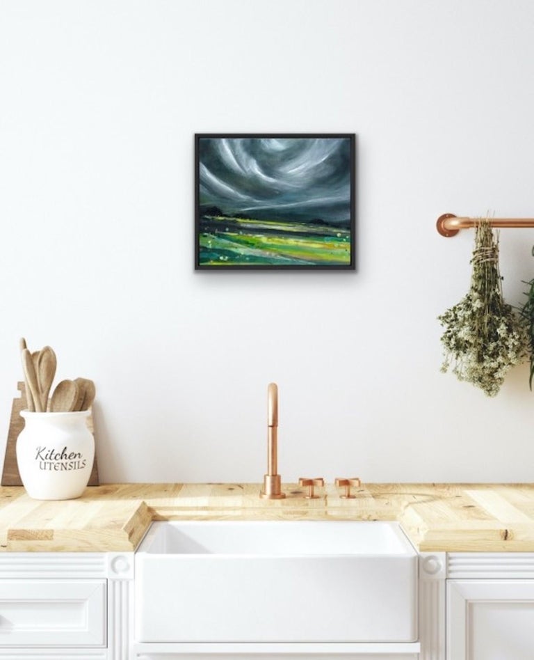 Adele Riley - Adele Riley, Walking in the Storm, Contemporary Landscape ...