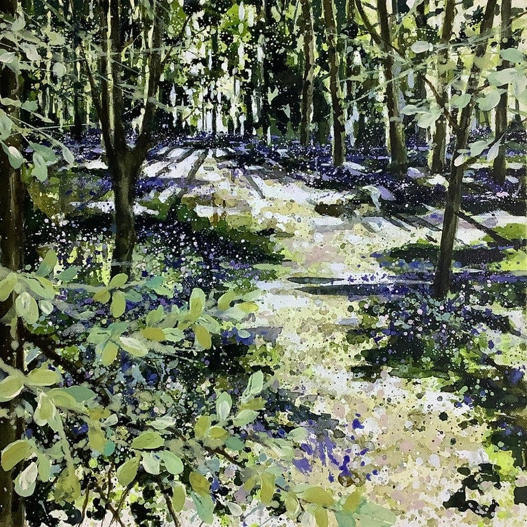 Adele Riley - The Shadows Draw Longer, Expressionist Style Landscape ...