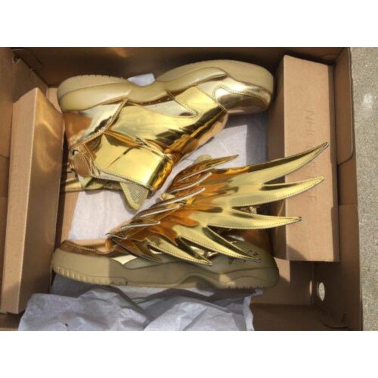 Adidas Jeremy Scott Wings 3.0 Metallic Gold Batman Shoes SZ 5 100% ...