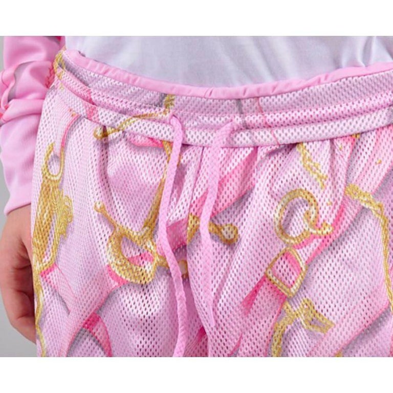 Adidas Originals Obyo Jeremy Scott Scarf Graphic Print Pink Track Short ...