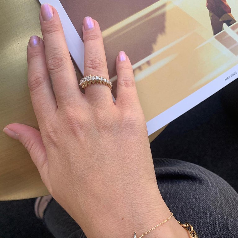 Adina Reyter One of a Kind Large Diamond Spike Graduated Dragon ...