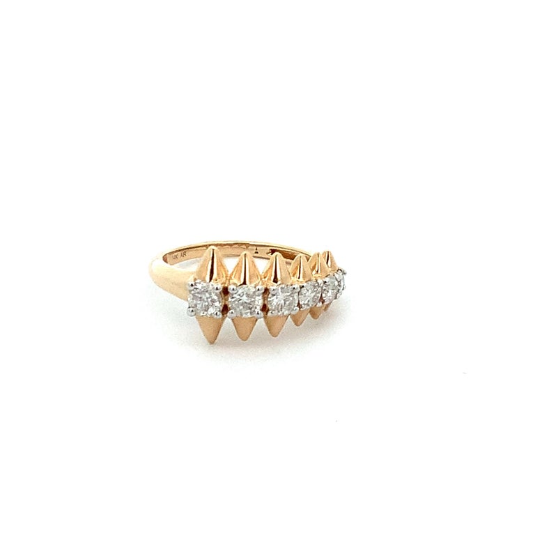 Adina Reyter One of a Kind Large Diamond Spike Graduated Dragon Ring ...