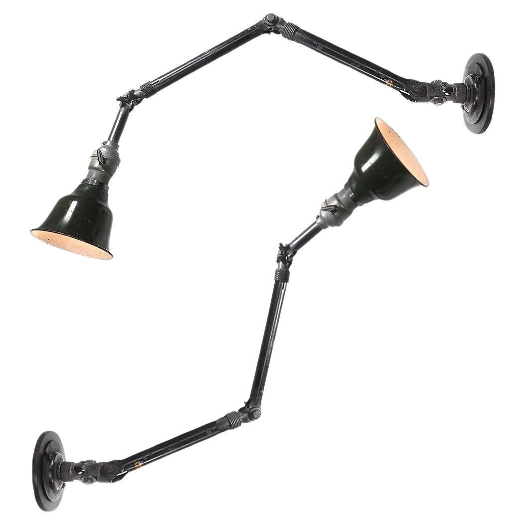 Large pulley Industrial Swing Arm Lamp at 1stDibs | industrial swing ...