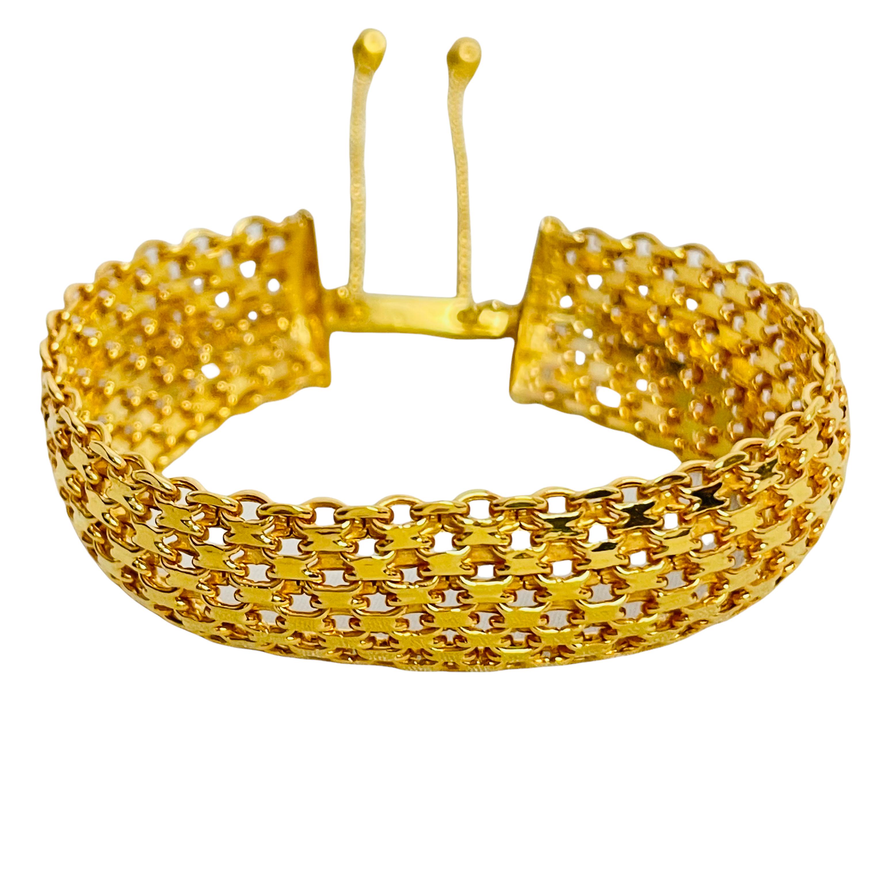 Adjustable 14k Yellow Gold Woven Bolo Bracelet Made in Italy with ...