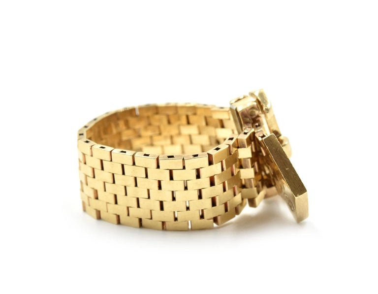 Adjustable Belt Ring 14 Karat Yellow Gold at 1stDibs