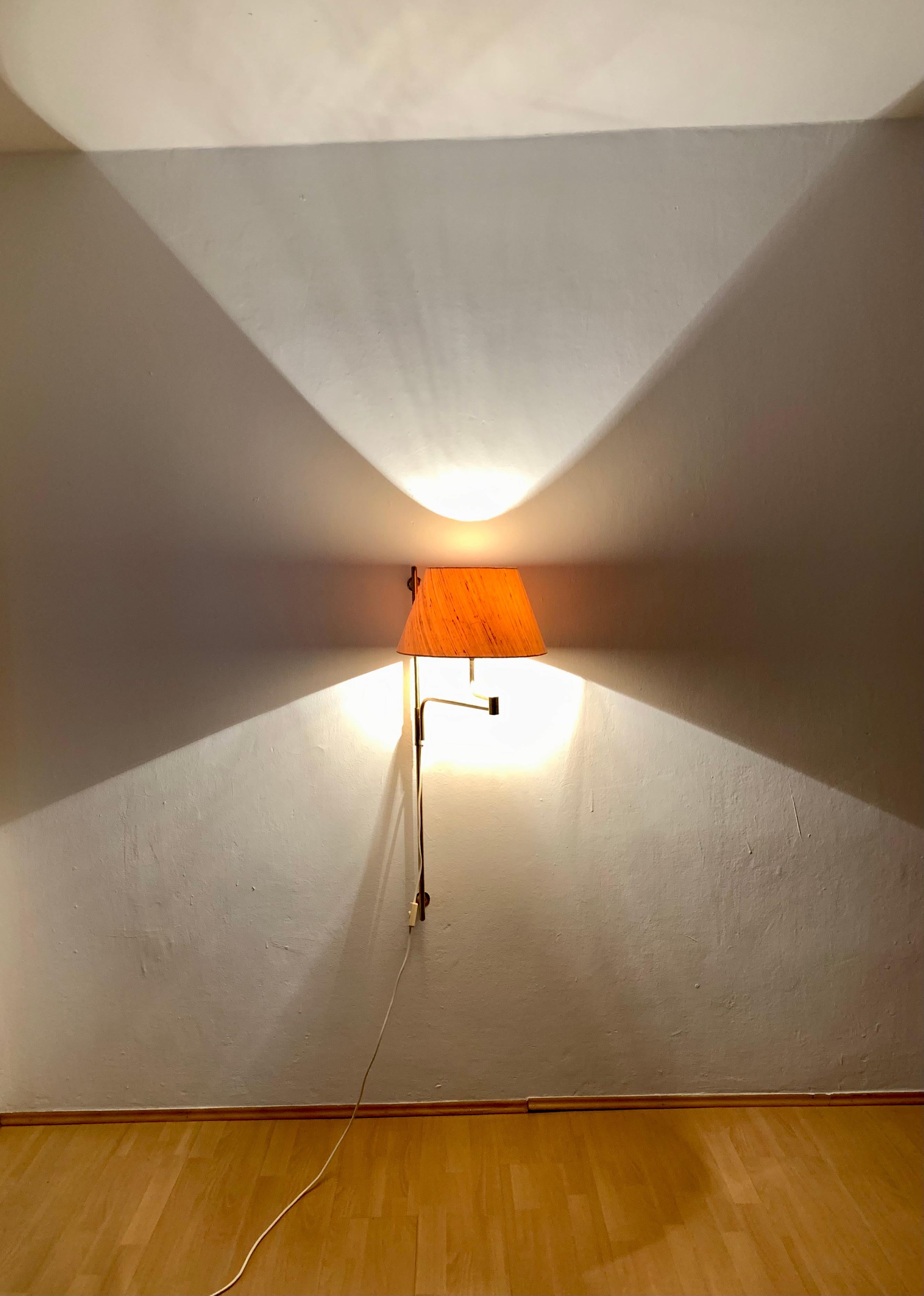 Adjustable Brass Wall Lamp by Florian Schulz For Sale at 1stDibs