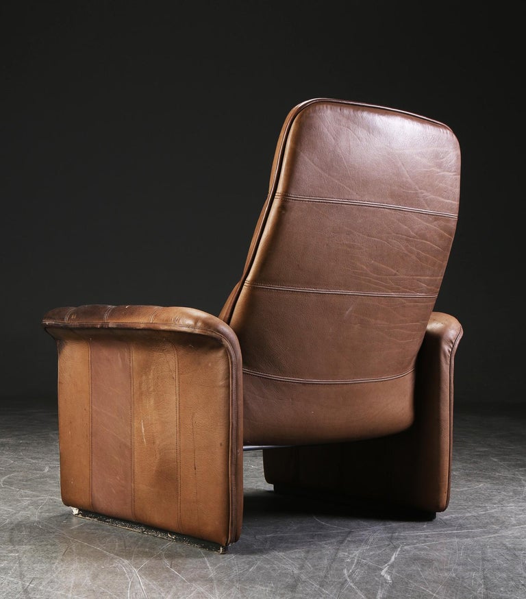 Adjustable De Sede Buffalo Leather Armchairs DS-50 at 1stDibs
