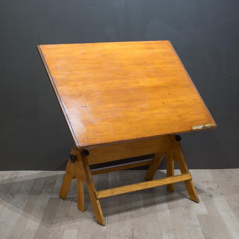Adjustable Dining / Desk Drafting Table, C.1950-1960 at 1stDibs | 1960s ...
