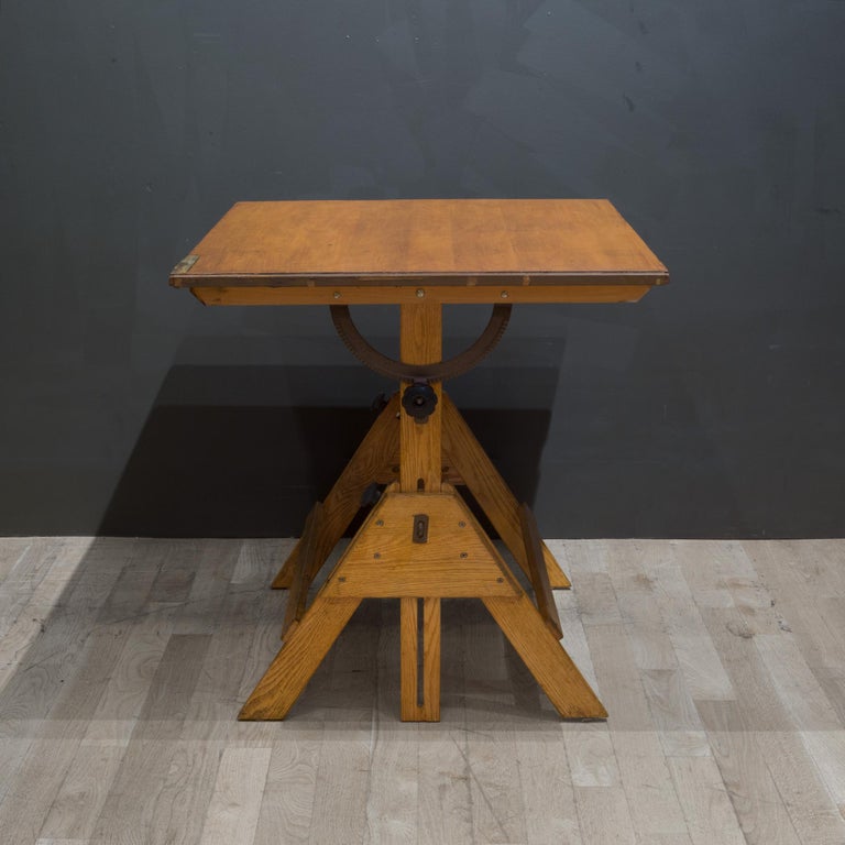 Adjustable Dining / Desk Drafting Table, C.1950-1960 at 1stDibs | 1960s ...