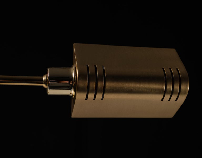 Adjustable Holtkotter Brass Table Lamp Germany 1980s For Sale at 1stDibs