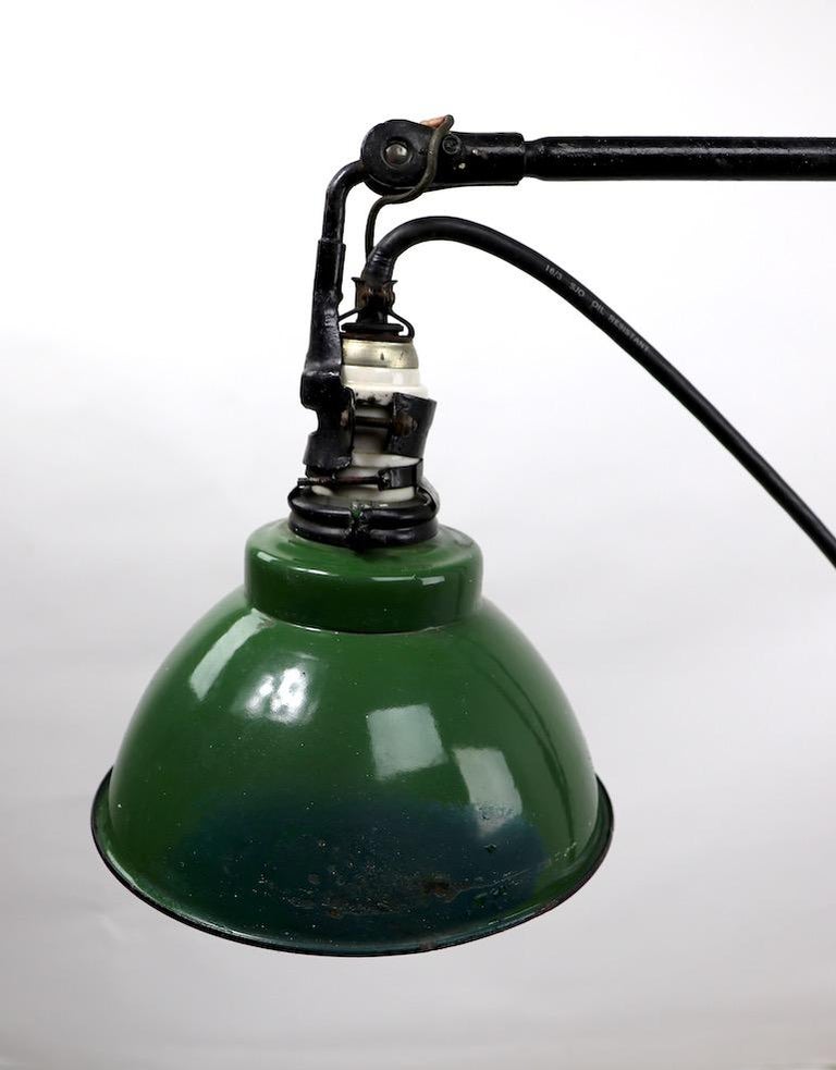 Adjustable Industrial Floor Lamp at 1stDibs
