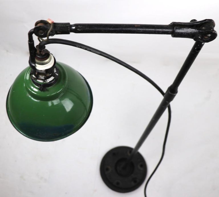 Adjustable Industrial Floor Lamp at 1stDibs