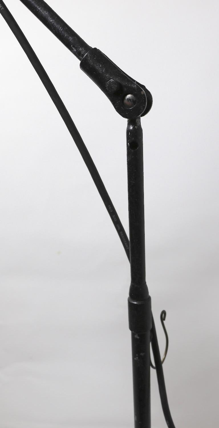 Adjustable Industrial Floor Lamp at 1stDibs