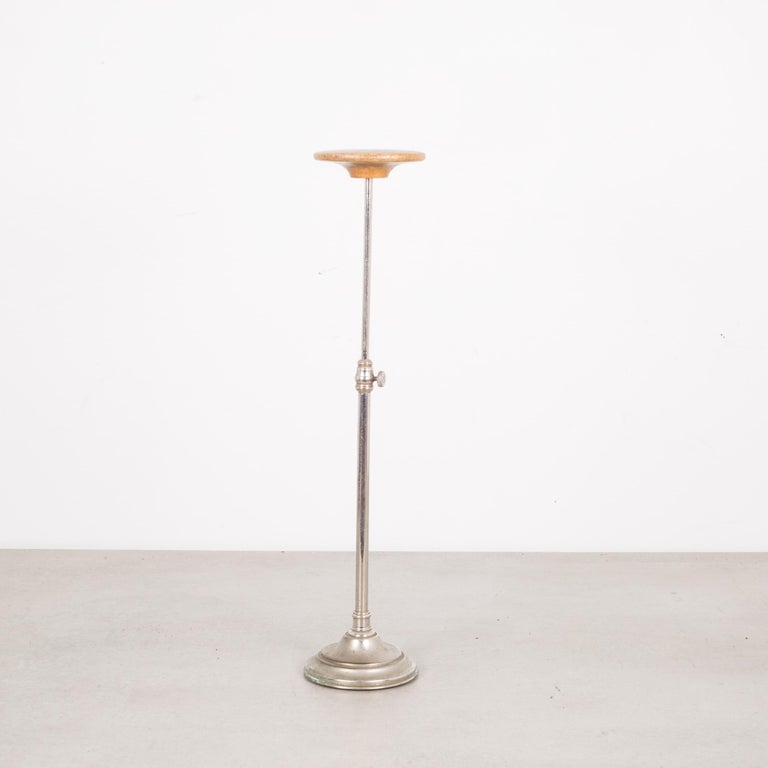 Adjustable Metal and Wood Hat Stand, circa 1920 For Sale at 1stDibs