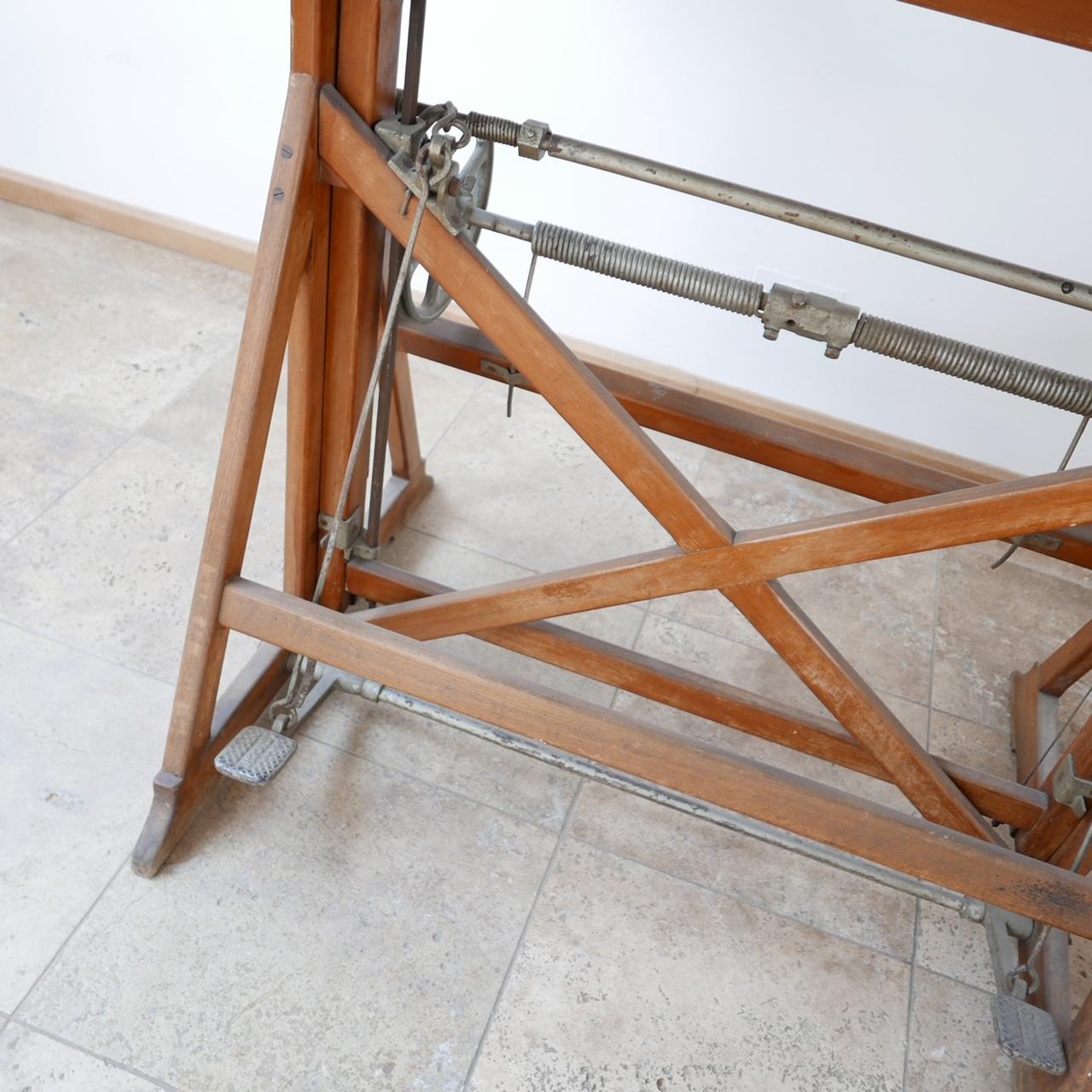 Adjustable Midcentury Italian Architects Desk Table For Sale at 1stDibs